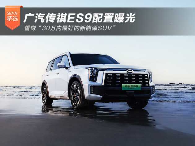 做30万内最好的新能源SUV,广汽传祺ES9配置曝光 - 叮当号