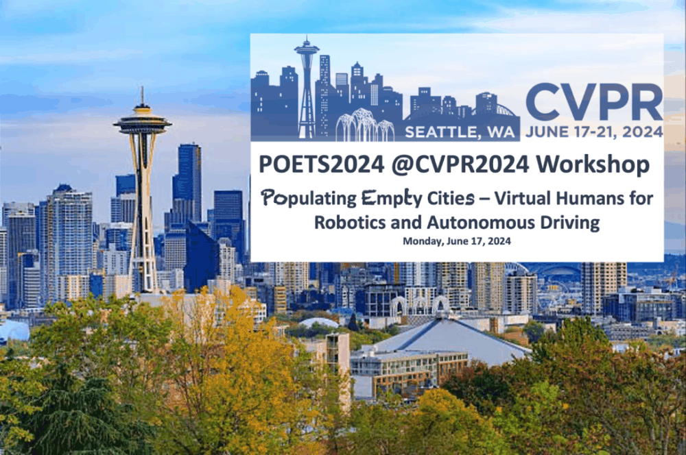 征稿｜ CVPR 2024 Workshop ｜第一届 Virtual Humans for Robotics and Autonomous Driving - 叮当号