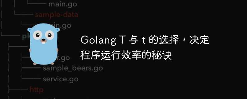 Golang T 与 t 的选择，决定程序运行效率的秘诀 - 叮当号