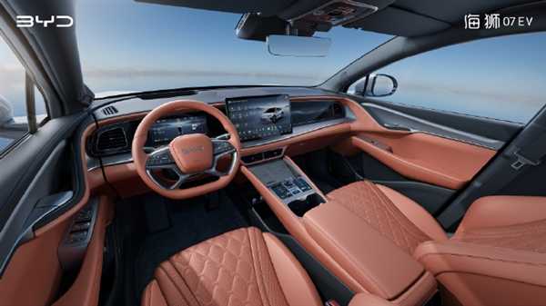 定位高于宋PLUS！比亚迪海狮07 EV内饰官图发布：5月10日上市 - 叮当号