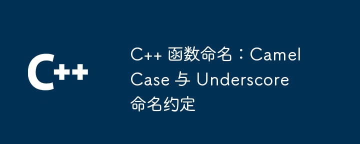 C++ 函数命名：CamelCase 与 Underscore 命名约定 - 叮当号