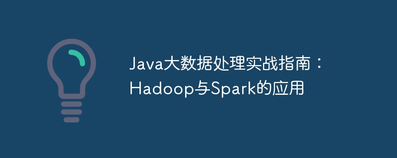 Java大数据处理实战指南：Hadoop与Spark的应用 - 叮当号