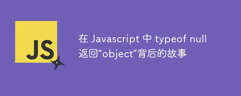 在 Javascript 中 typeof null 返回“object”背后的故事 - 叮当号