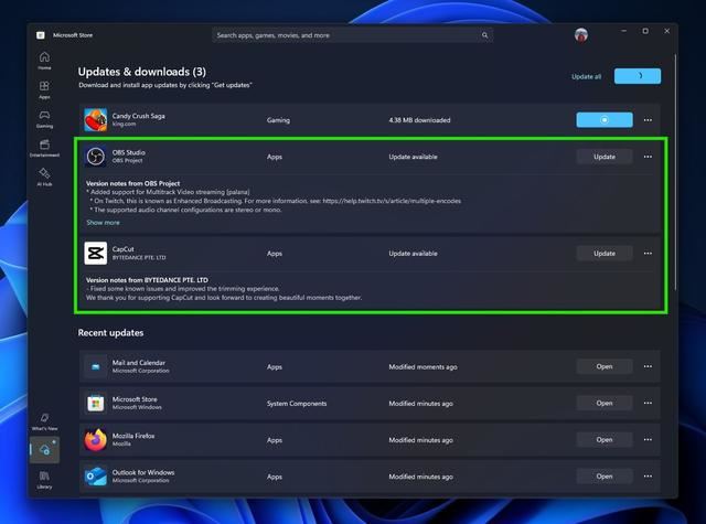 Win11 Beta 22635.4580预览版今日更新:附KB5046733完整更新日志 - 叮当号